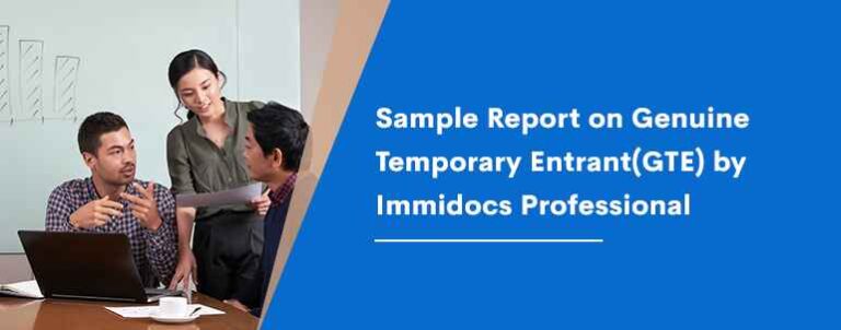 Genuine Temporary Entrant Report Sample - Immidocs